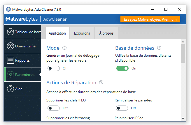 Téléchargement de AdwCleaner (gratuit)