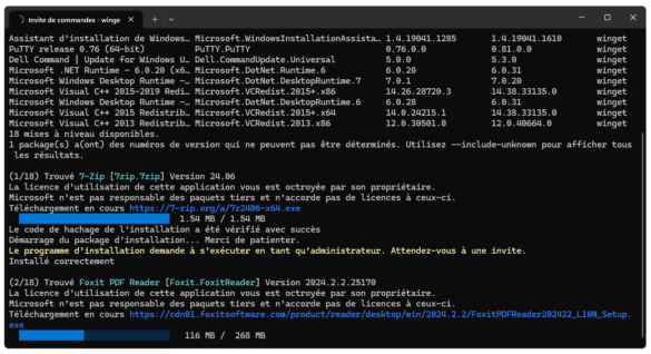 Mettre à jour tous les logiciels Windows avec une seule ligne de commande